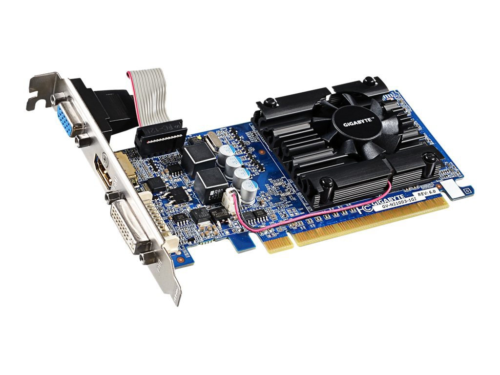 Gigabyte GV-N210D3-1GI (rev. 6.0) graphics card - GF 210 - 1 GB - GV ...