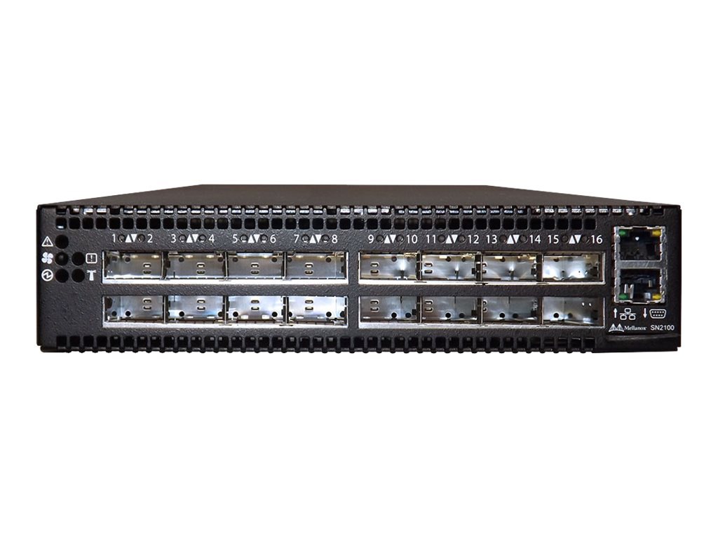 Mellanox Spectrum SN2100 - switch - 16 ports - managed - rack-mountable ...
