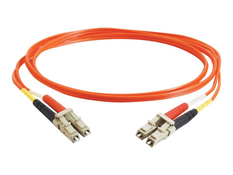 C2G 1m LC-LC 62.5/125 OM1 Duplex Multimode Fiber Cable - Orange - 33172 ...