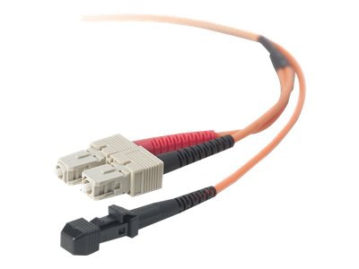 Belkin 2m SC/MTRJ OM1 62.5/125 Multimode Duplex Fiber Patch Cable ...