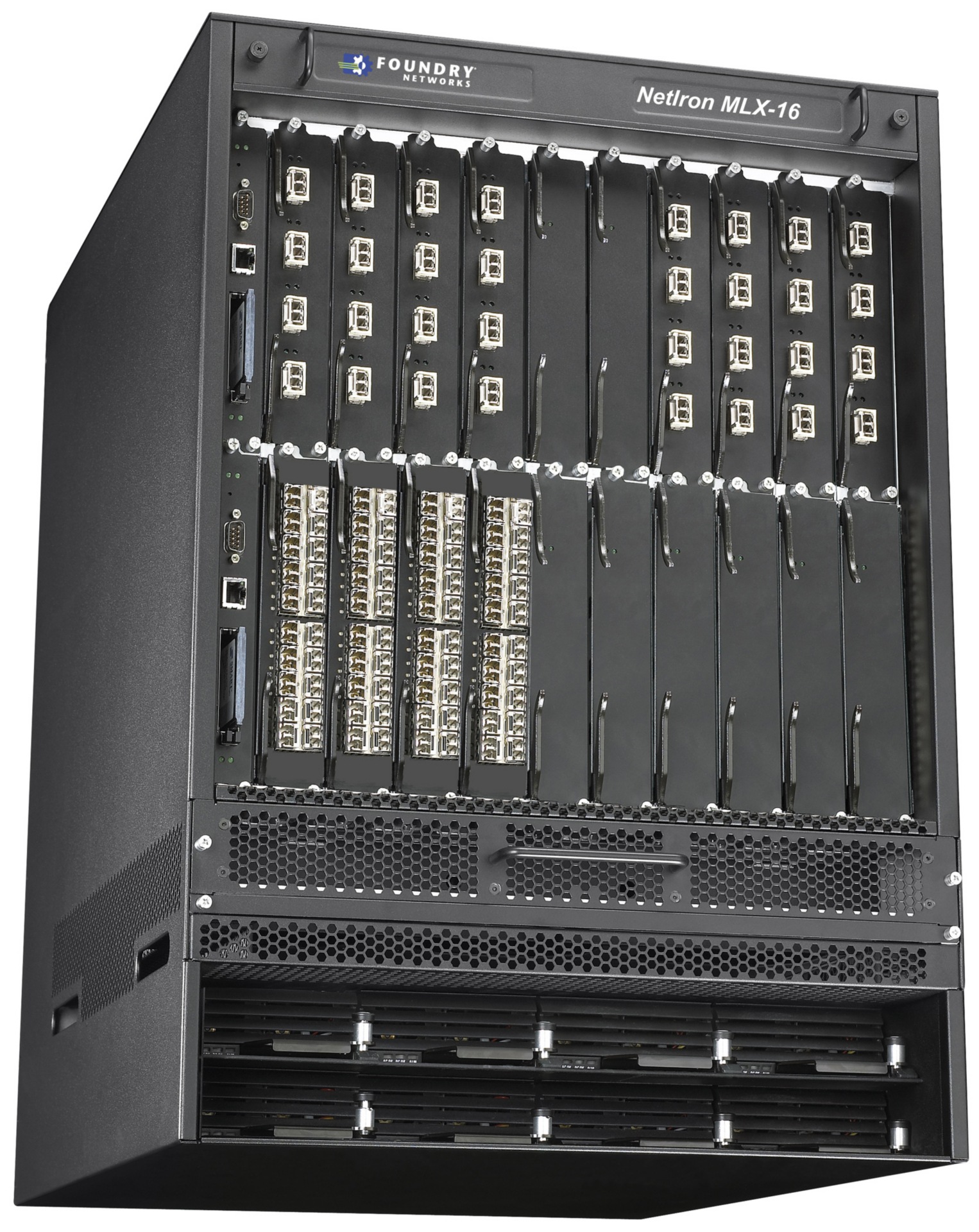 Foundry 16-slot NetIron MLX-16 AC System - NI-MLX-16-AC - Modular ...