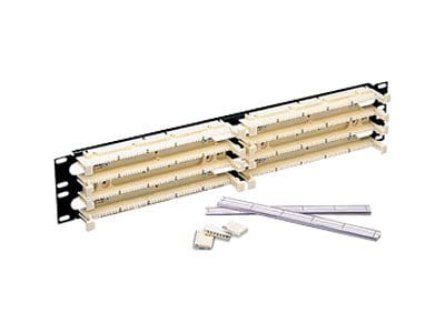 Leviton 110 Style Rack Mount Wiring Panel Kit with C5 Clips - punch ...