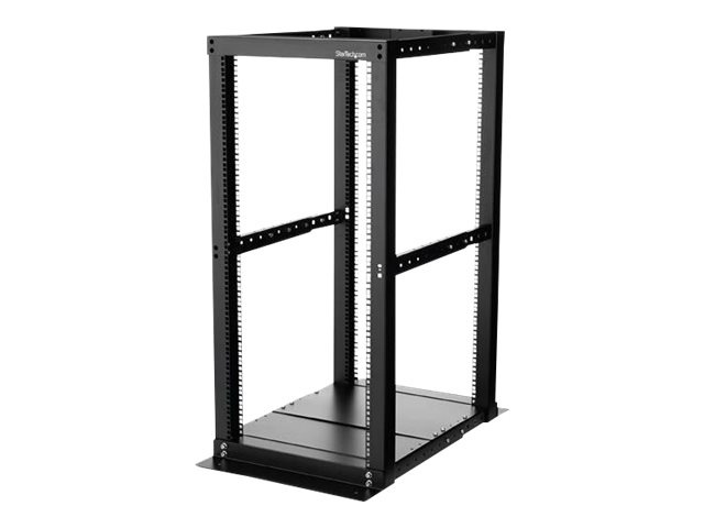 StarTech.com 25U Adjustable Depth 4 Post Open Frame Server Rack Cabinet ...