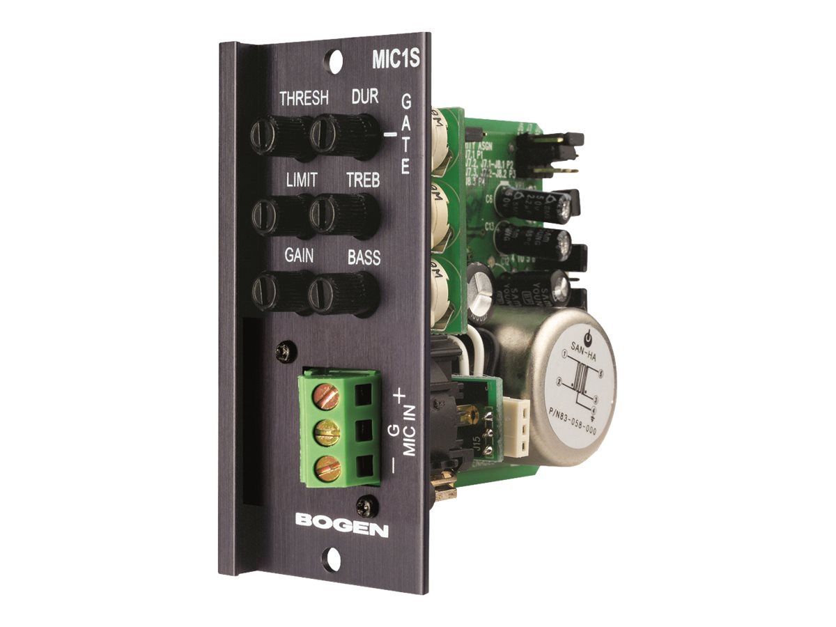 Bogen MIC1S - microphone input module for amplifier - MIC1S - Microphones - CDW.com