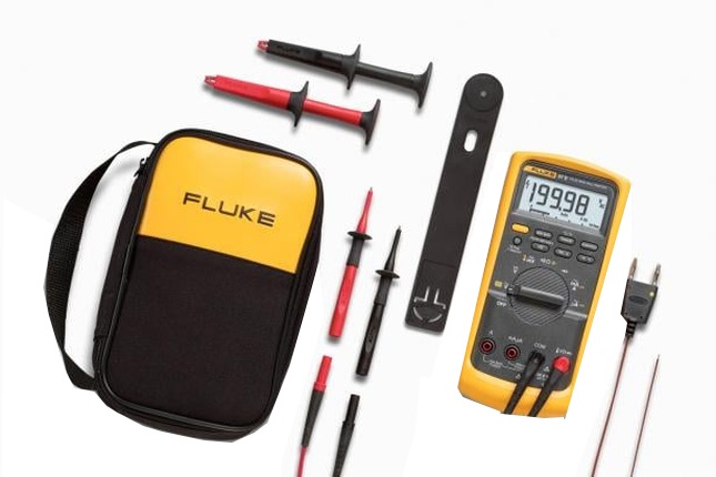 Fluke Networks 87V/E2 Industrial True RMS Digital Multimeter Kit ...