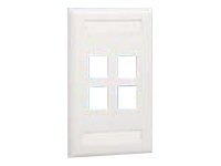 Panduit NetKey Flush Mount Screw-On Faceplates with Labeling ...