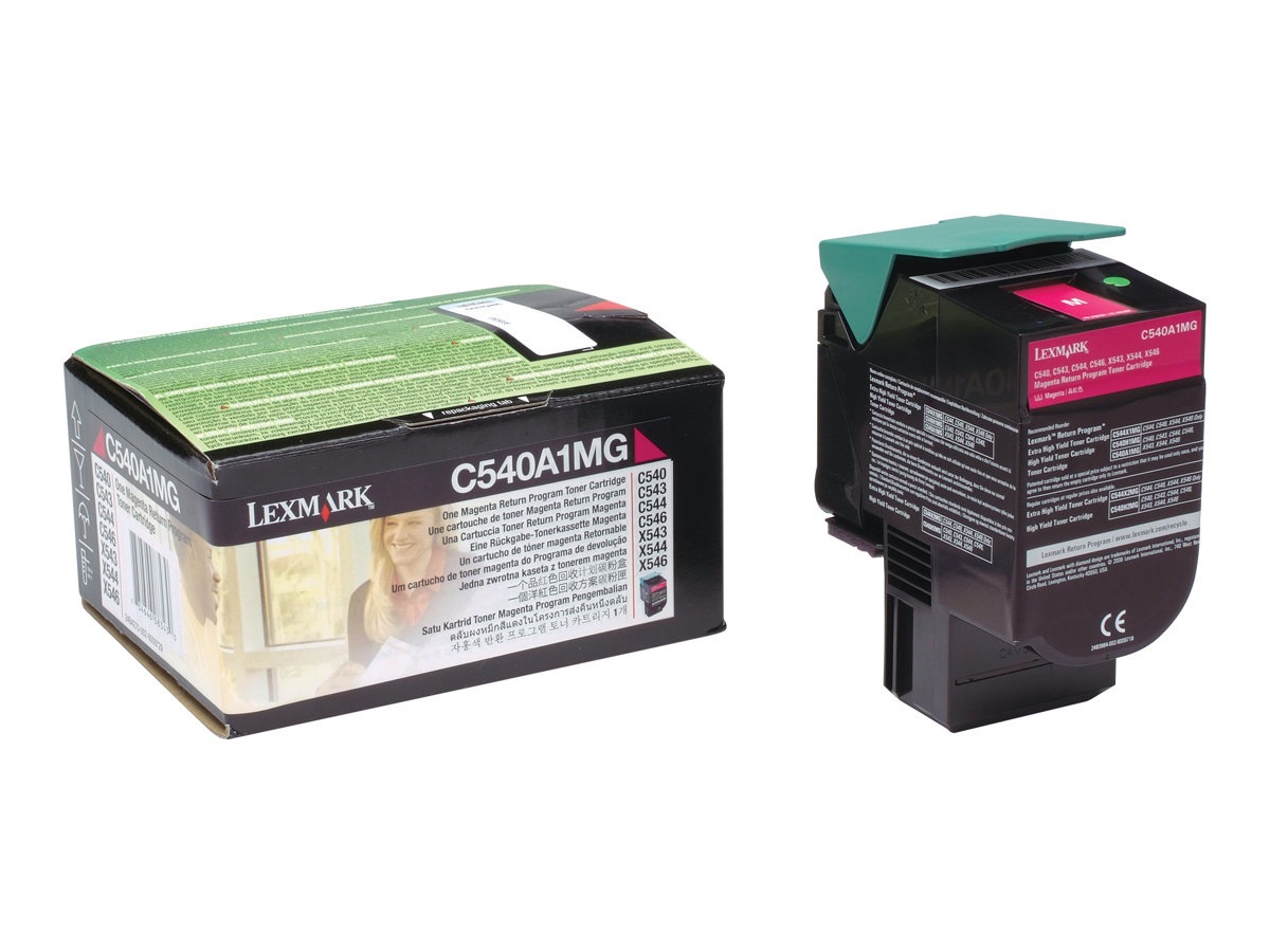 Lexmark - magenta - original - toner cartridge - LCCP, LRP - C540A1MG ...