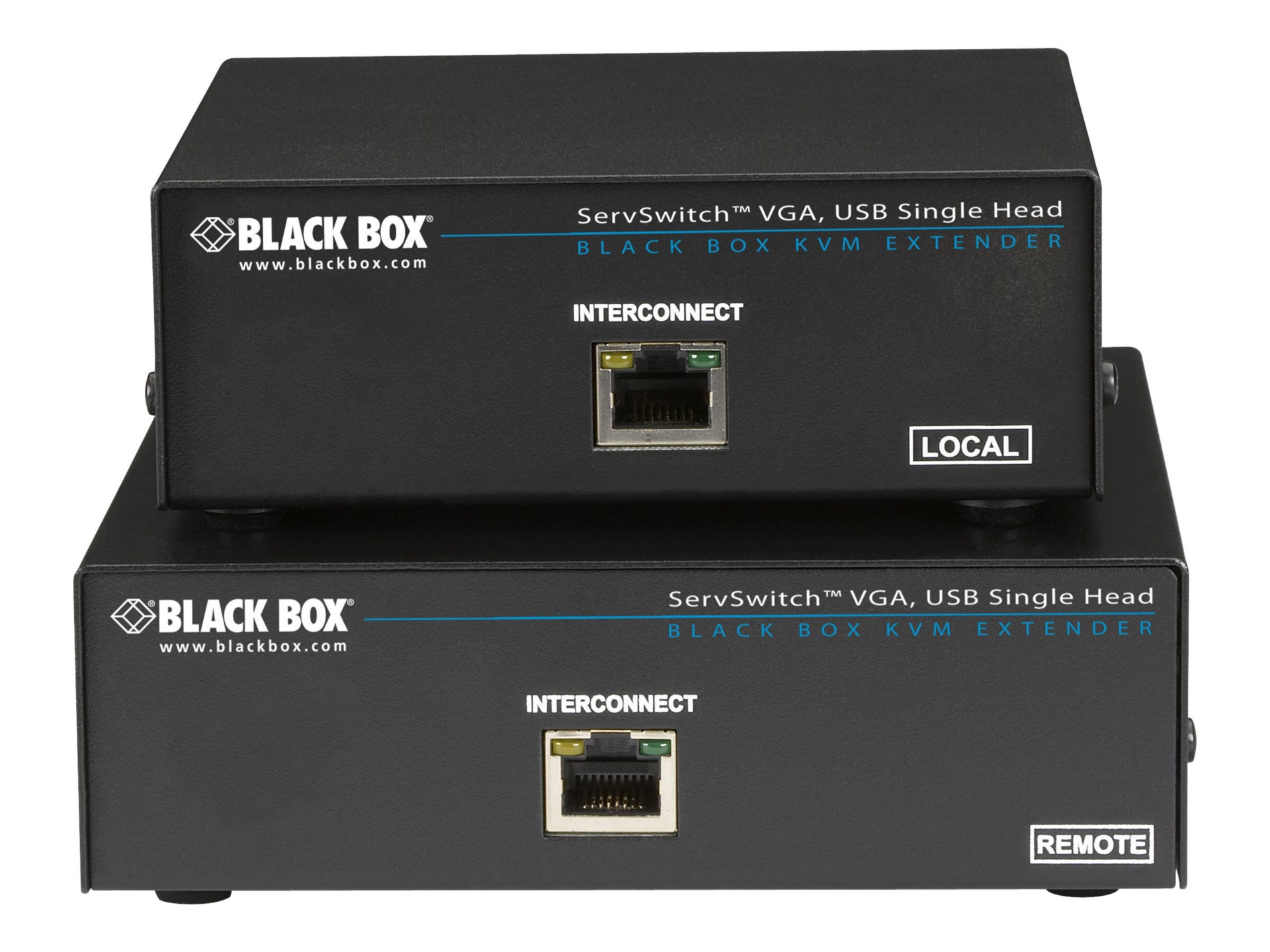 Black Box ServSwitch Brand CATx USB KVM Extender, Single-Head VGA, with ...