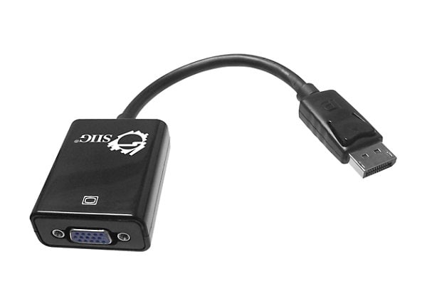 SIIG DisplayPort to VGA Adapter - VGA adapter - 9.4 in - CB-DP0082-S1 ... SIIG DisplayPort to VGA Adapter - VGA adapter - 9.4 in - CB-DP0082-S1 ...
