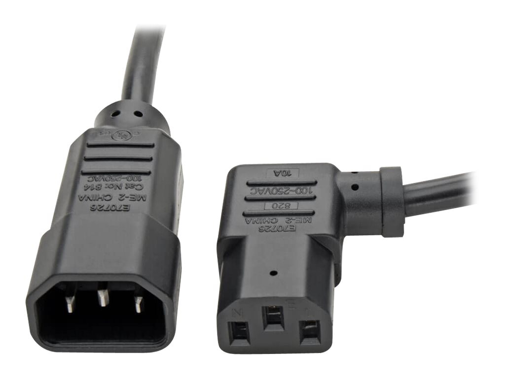 Eaton Tripp Lite Series Power Extension Cord, Left-Angle C13 to C14 PDU ...
