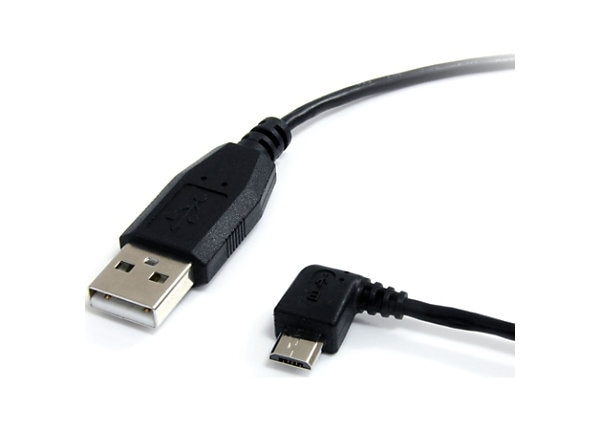 StarTech.com 6 ft Micro USB Cable - A to Left Angle Micro B ... StarTech.com 6 ft Micro USB Cable - A to Left Angle Micro B ...