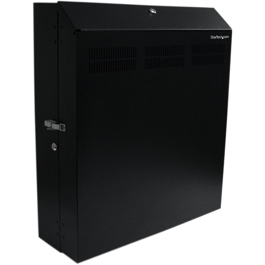 StarTech.com Wallmount Server Rack with Dual Fans and Lock - 4U ...