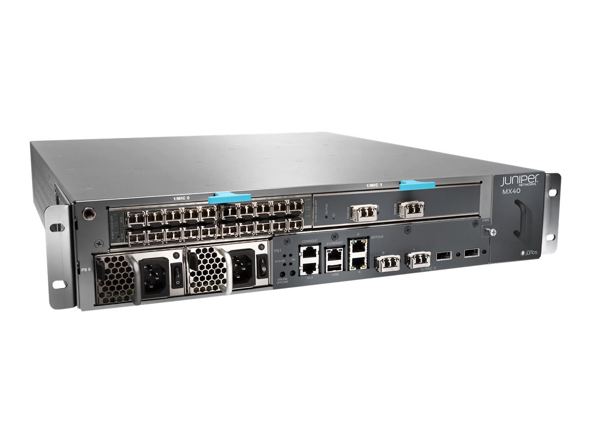 Juniper Networks MX-series MX40 - router - rack-mountable - MX40-T-AC ...
