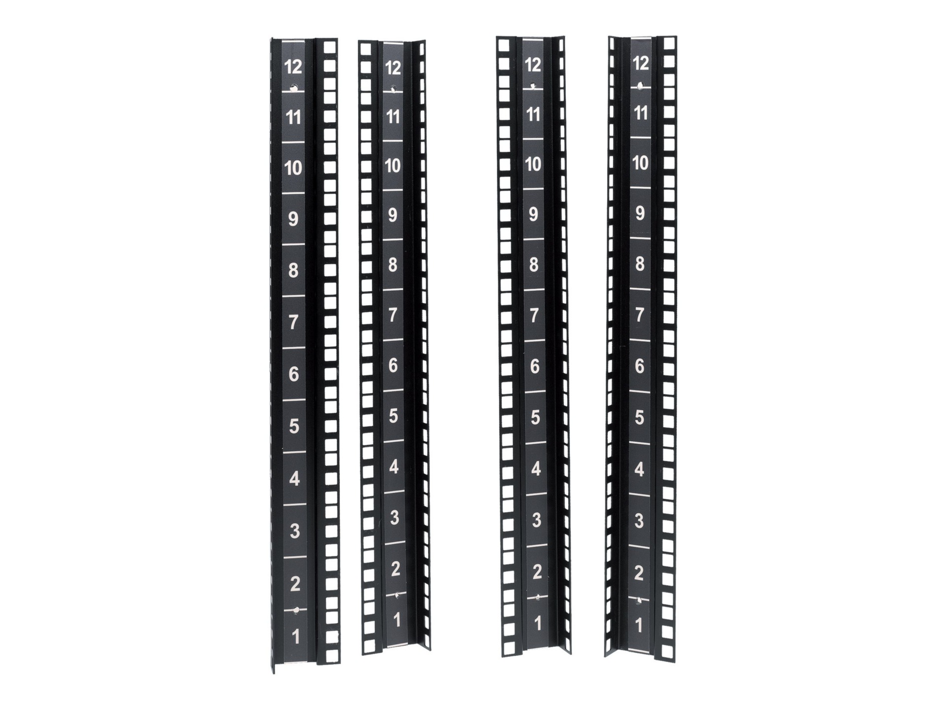 APC NetShelter CX Mini 12U Vertical Mounting Rail Kit - rack rail kit ...