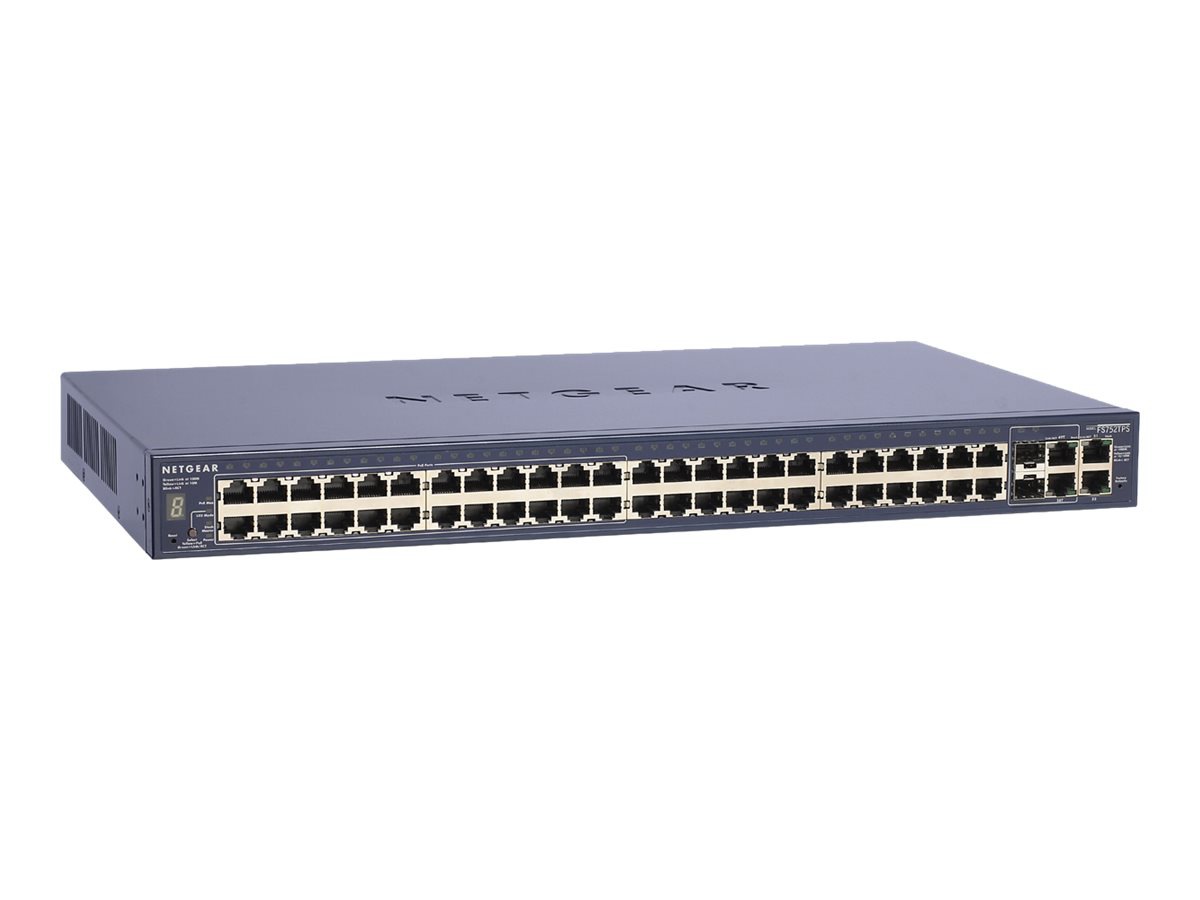 NETGEAR 52-Port Smart Managed Pro Switch 48GbE, PoE+/384W, SFP+ ...