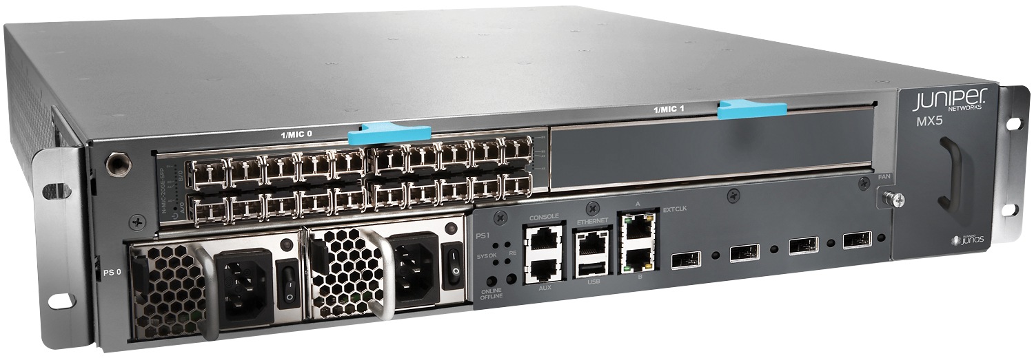 Juniper Networks MX-series MX5 - router - rack-mountable - MX5-T-DC ...