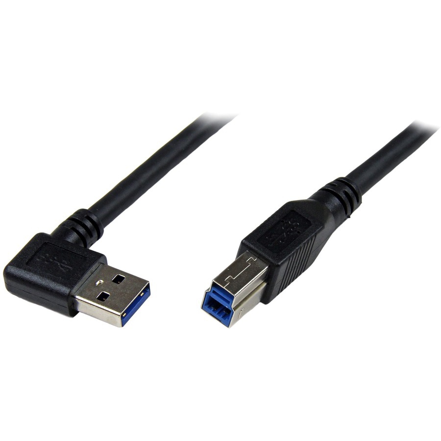 1m Black Superspeed Usb 30 5gbps Cable Right Angle A