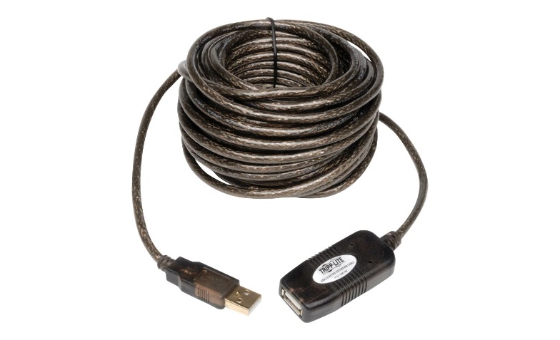 Tripp Lite 10M USB 2.0 Hi Speed Active Extension Repeater Cable USB A M F 33 33ft 10 Meter USB extension cable USB U026 10M USB Cables CDW