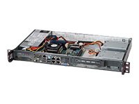 Supermicro SC505 203B - rack-mountable - 1U - mini ITX - CSE-505-203B ...