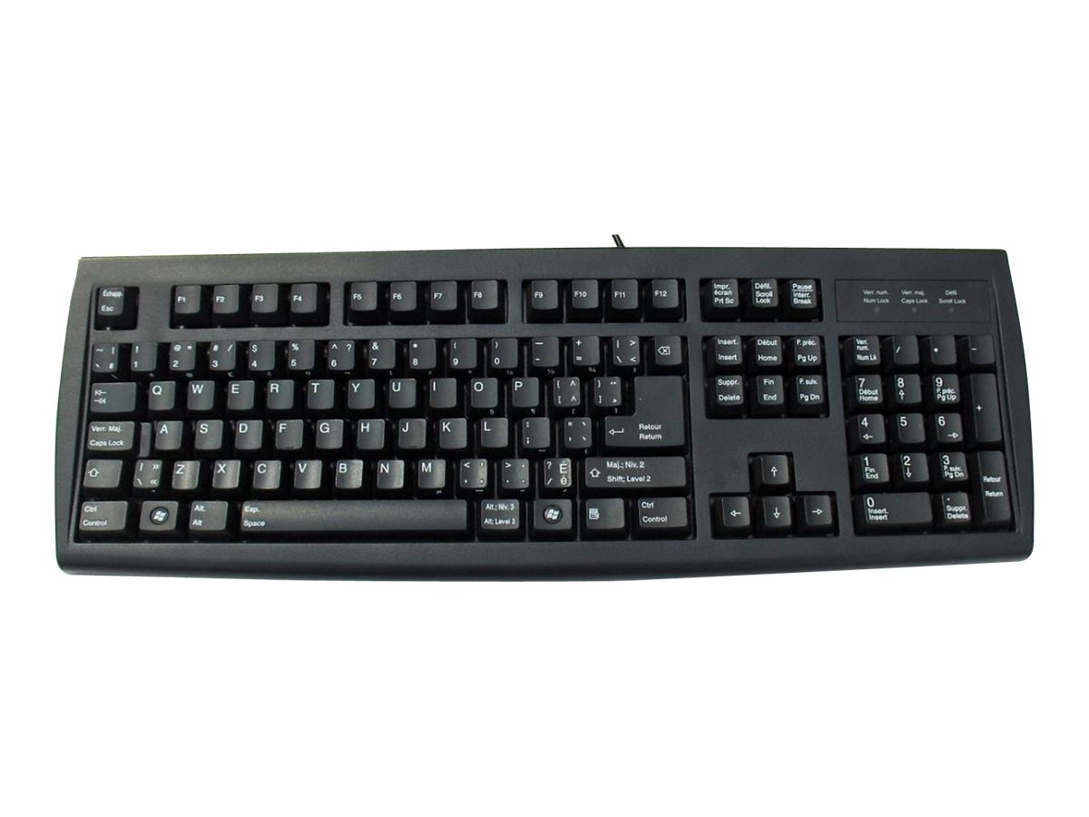 Solidus 200 Series KBS225FE-USB-BL - keyboard - QWERTY - black ...