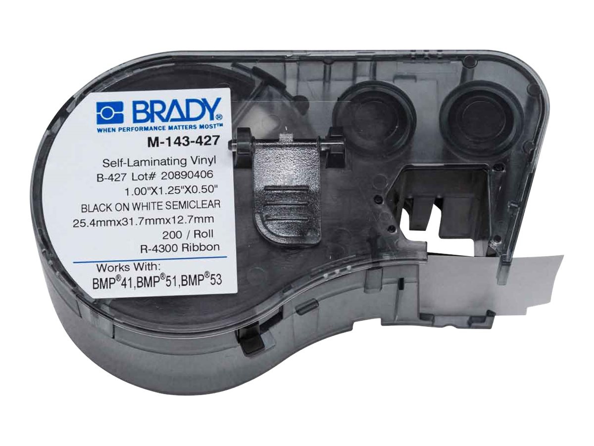 Brady B-427 - labels - matte - 200 label(s) - 1 in x 1.25 in - M-143 ...
