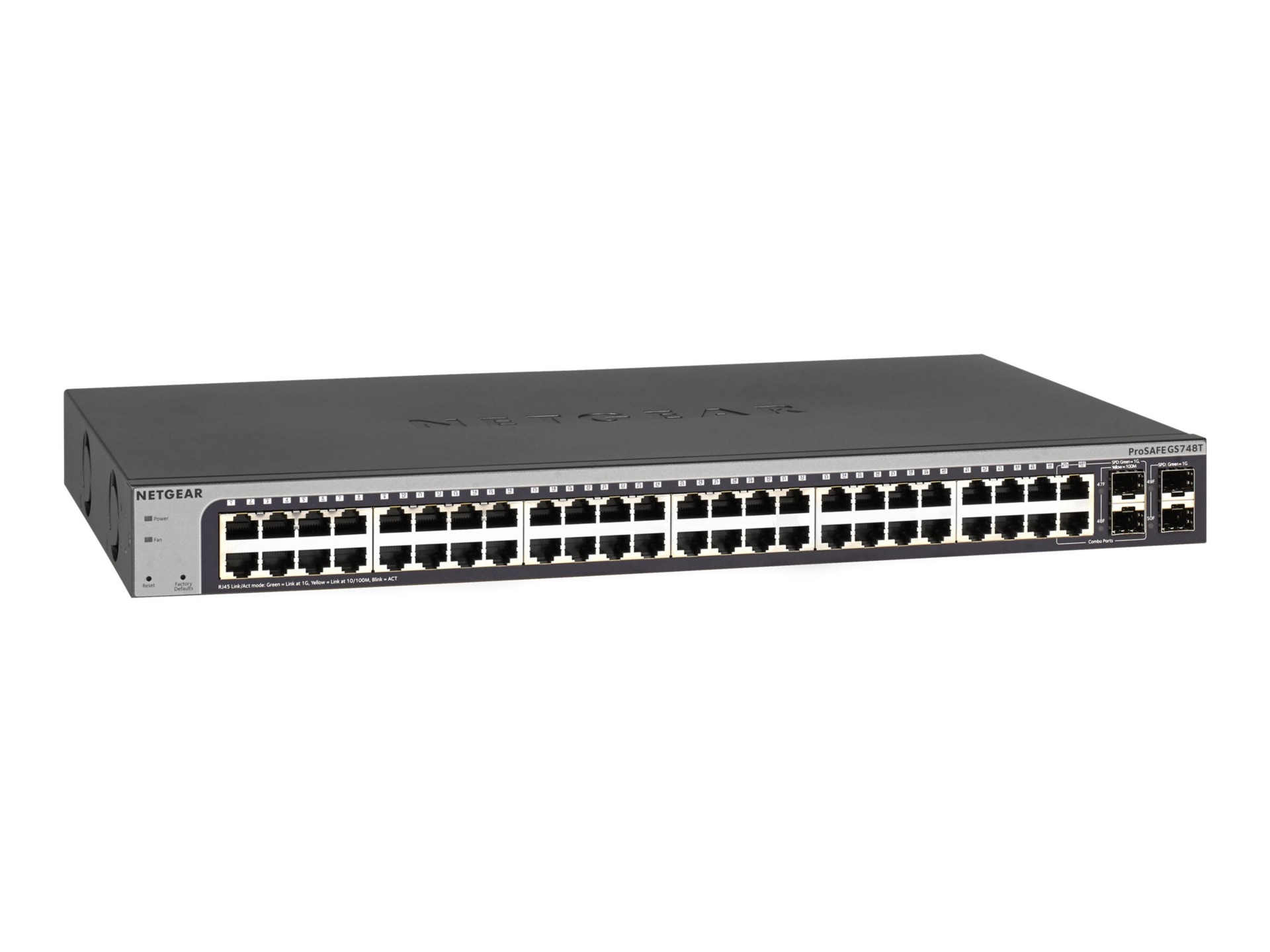 NETGEAR 48-Port Gigabit Smart Managed Pro Switch, 4 SFP (GS748T ...