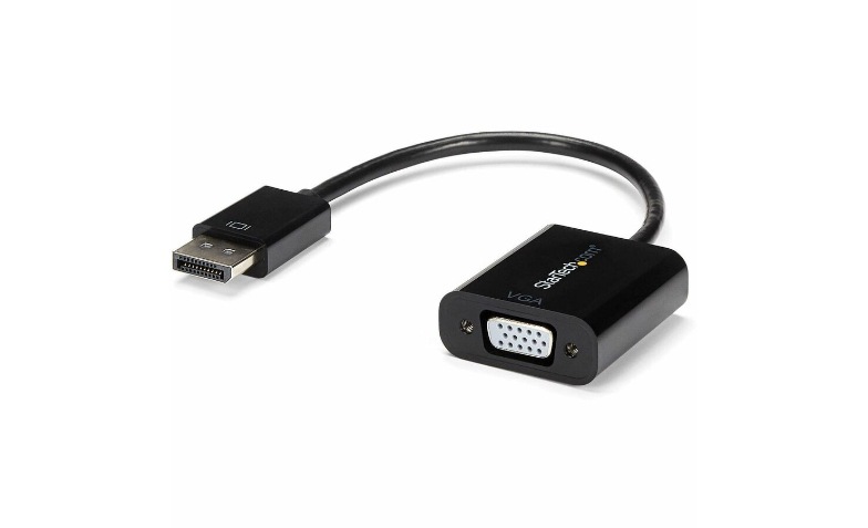 StarTech DisplayPort to VGA Adapter Active DP to VGA Video Converter DP Male to VGA Female Monitor Adapter DP2VGA3 Monitor Cables Adapters CDW