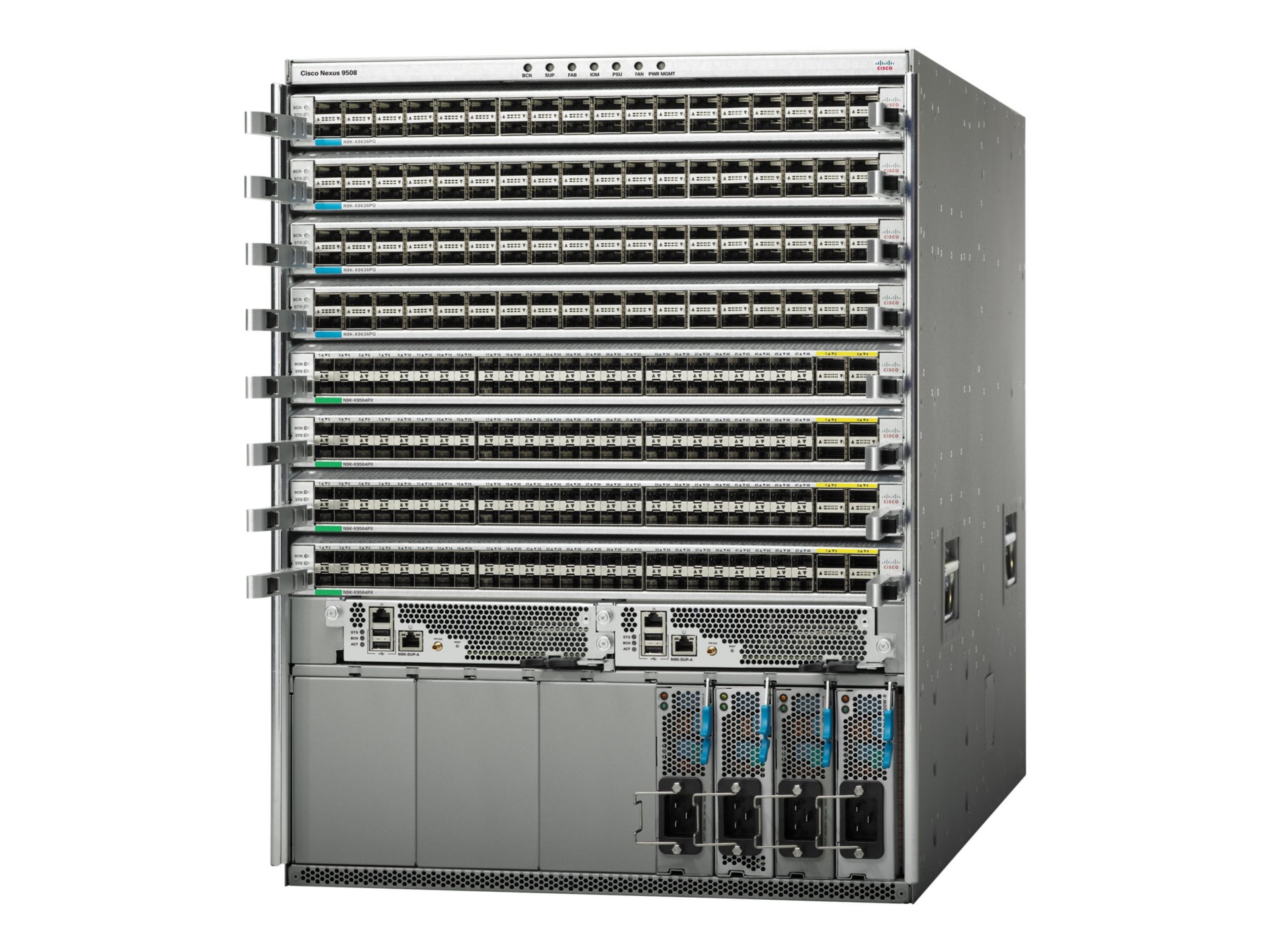 Cisco Nexus 9508 Chassis Bundle - switch - managed - rack-mountable ...