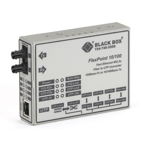 Black Box FlexPoint Modular Media Converter - fiber media converter ...