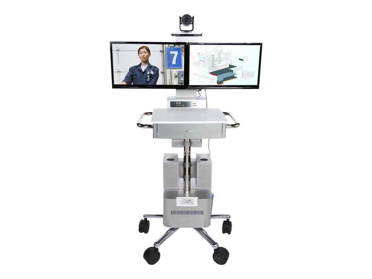 Poly RealPresence Utility Cart 500 - video conferencing kit - with ...