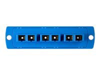 LEVITON OPT-X PLATE BLUE W/SC ADAPT - 5F100-6LC - Patch Panels - CDW.com