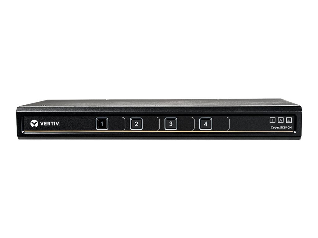Vertiv Cybex SC 840H, 4-Port, HDMI, Secure KVM Switch, TAA Compliant ...