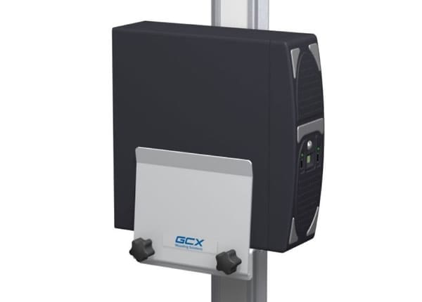GCX Vertical CPU Wall Mount with Track Mounting Plate - WM-0007-42B