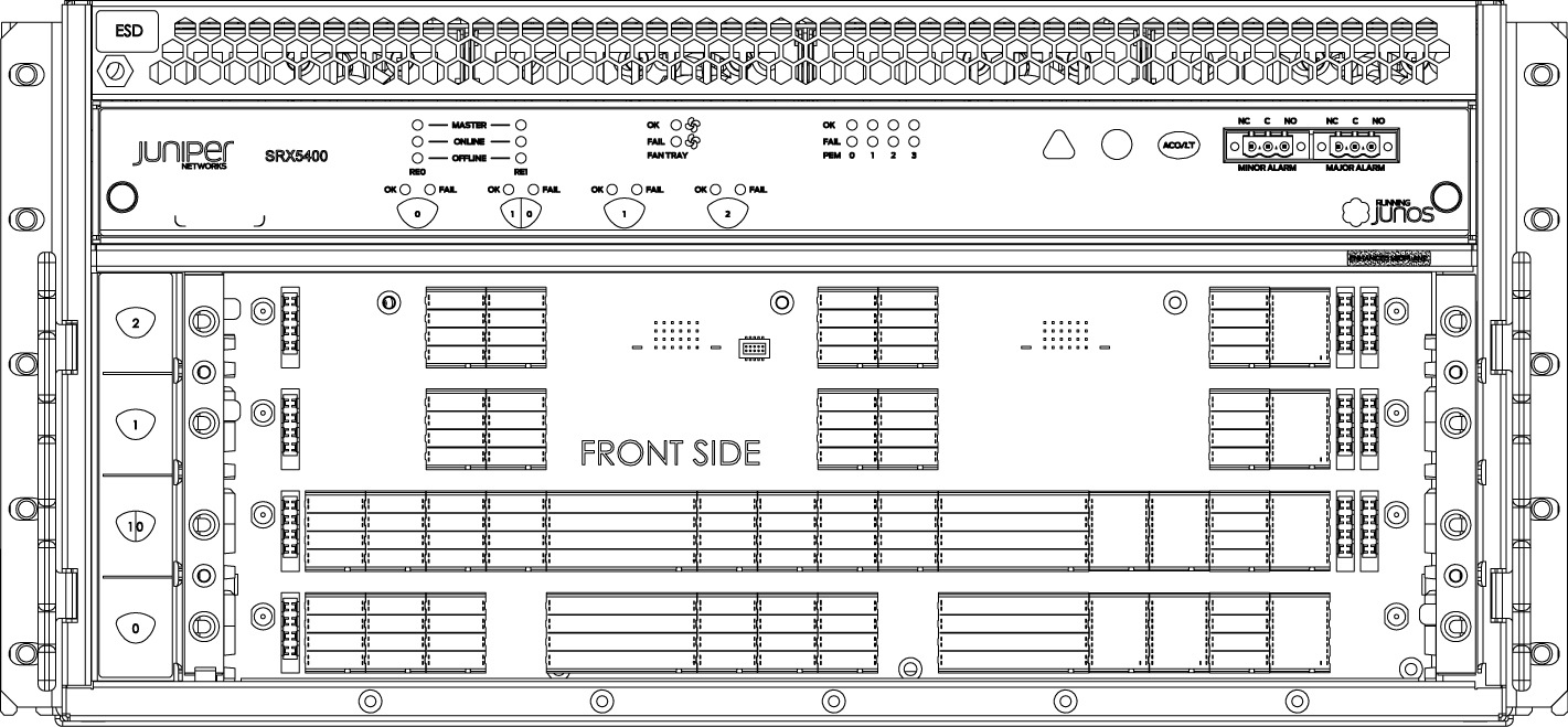 Juniper Networks SRX5400 Services Gateway Chassis with Enhanced ...