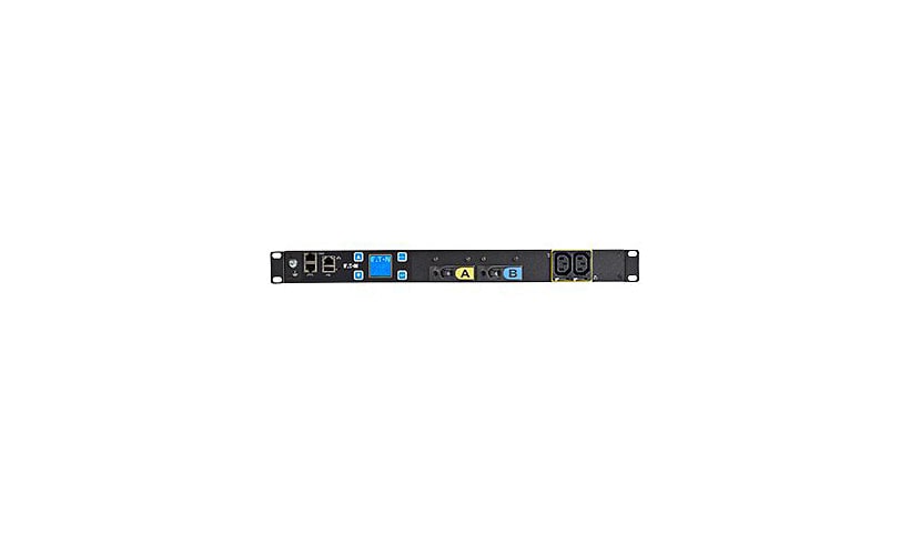 Eaton Metered Input Rack PDU 5.76 kW max 200-240V 24A 1U Single-Phase ... Eaton Metered Input Rack PDU 5.76 kW max 200-240V 24A 1U Single-Phase ...