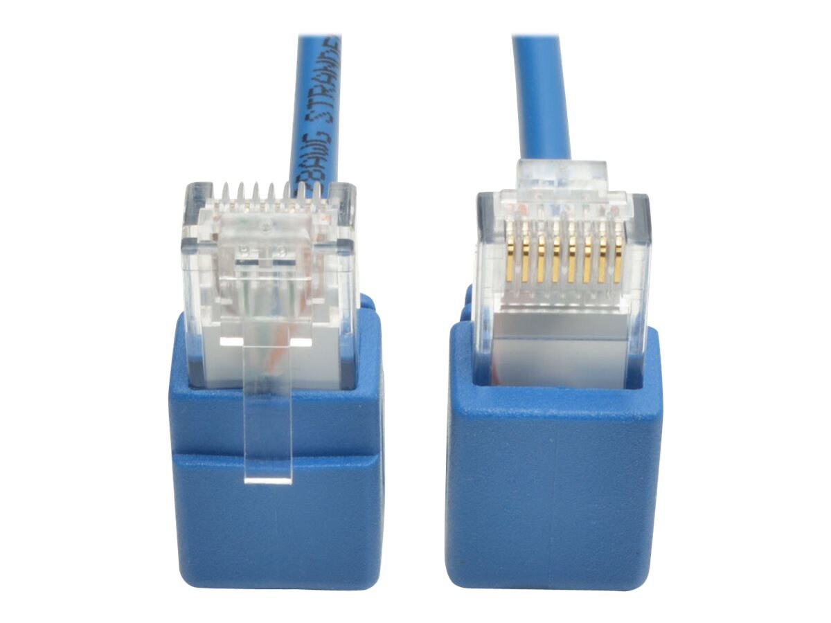 Eaton Tripp Lite Series Right-Angle Cat6 Gigabit Snagless Molded Slim UTP Ethernet Cable (RJ45 M ...