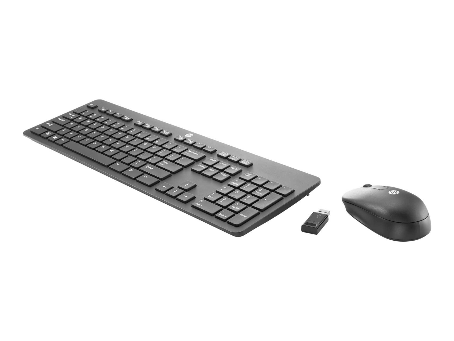 HP Slim - keyboard and mouse set - US - T6L04AA#ABA - Keyboards & Mice ...