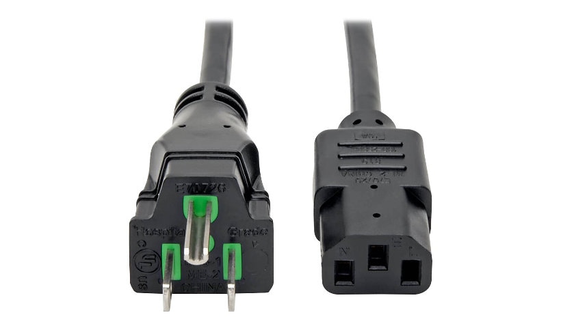 Eaton Tripp Lite Series Hospital-Grade Power Cord, NEMA 5-15P to C13 ... Eaton Tripp Lite Series Hospital-Grade Power Cord, NEMA 5-15P to C13 ...