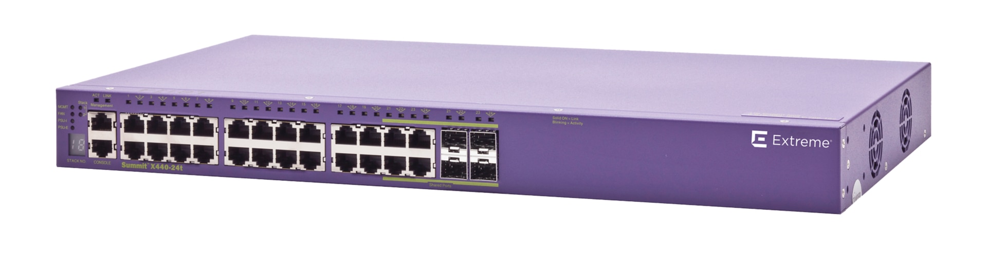 Extreme Networks ExtremeSwitching X440-G2 X440-G2-24t-GE4 - switch - 24 ...