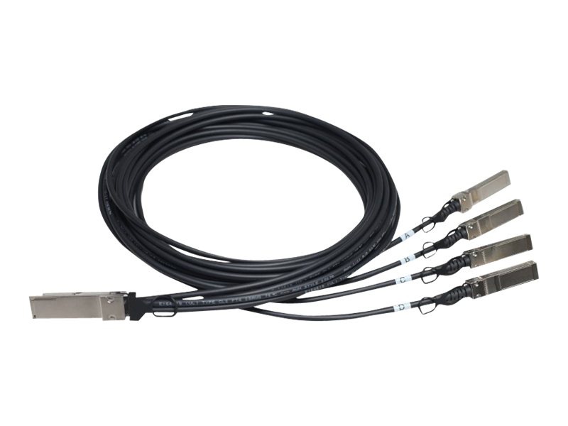HPE X240 Direct Attach Copper Splitter Cable - network cable - 16.4 ft ...