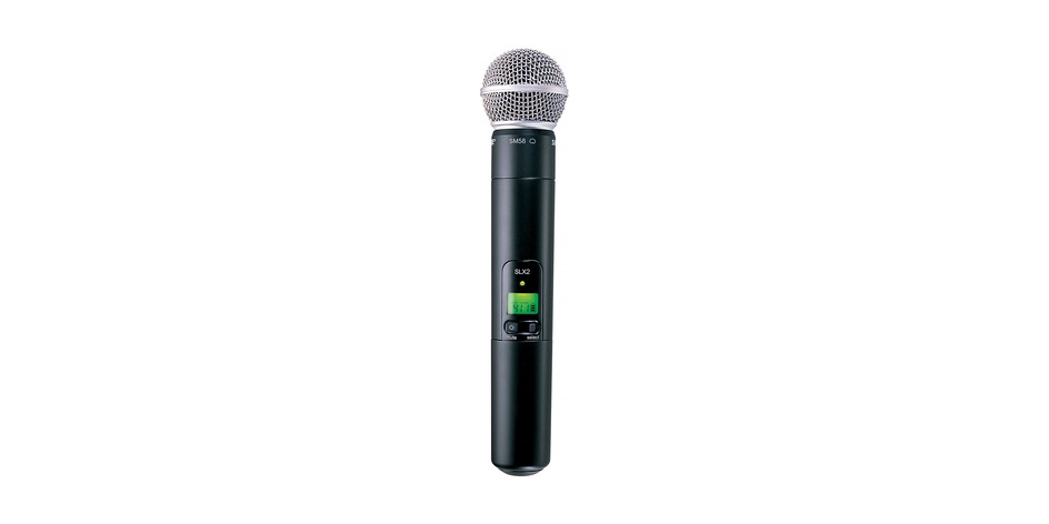 Shure Handheld SLX2/SM58 Wireless Microphone Transmitter - SLX2/SM58-H5 ...