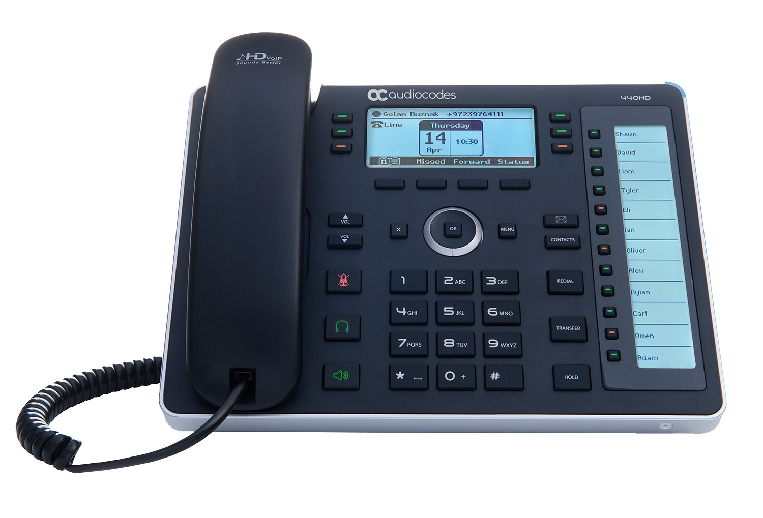 AudioCodes 450HD SIP IP Phone - VoIP phone - UC450HDEG - VOIP Phones ...