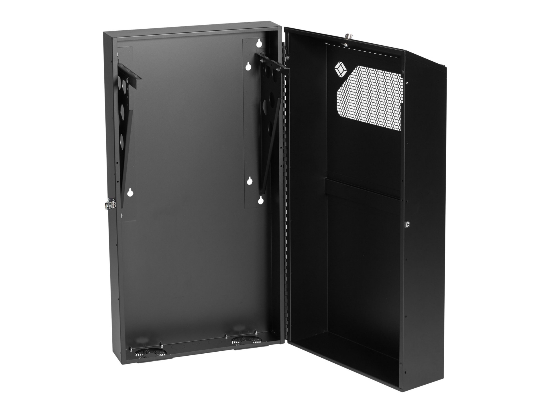 Black Box Low-Profile Vertical Wallmount Cabinet 36"D Equipment rack ...