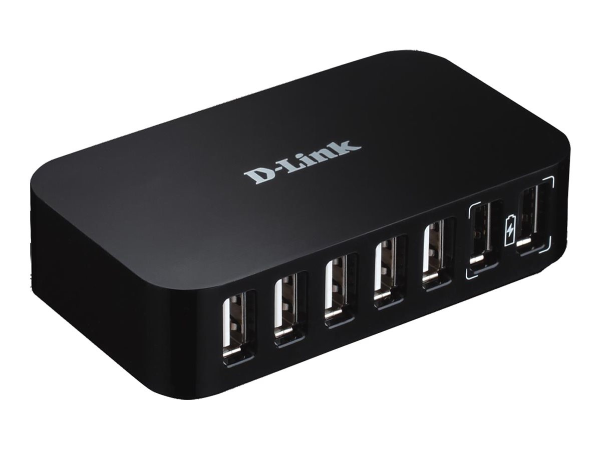 D-Link 7-Port USB 2.0 Hub - Black - DUB-H7 - USB Hubs - CDW.com