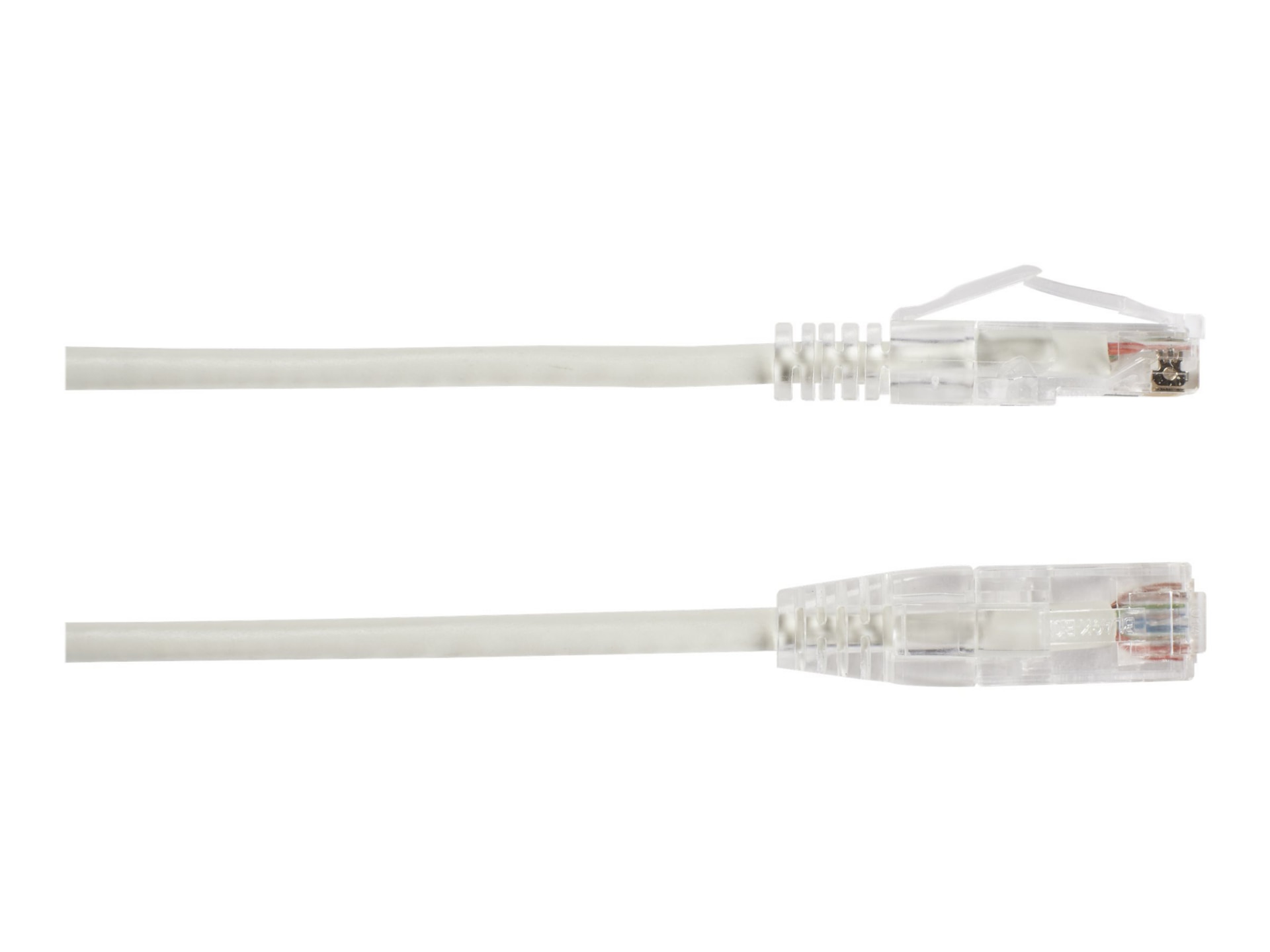 Black Box Slim-Net patch cable - 5 ft - white - C6APC28-WH-05 - Cat 6 ...