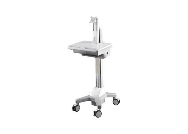 Pioneer Non-Powered Mobile Workstation - White - KC1-MCART-01 - Medical ...