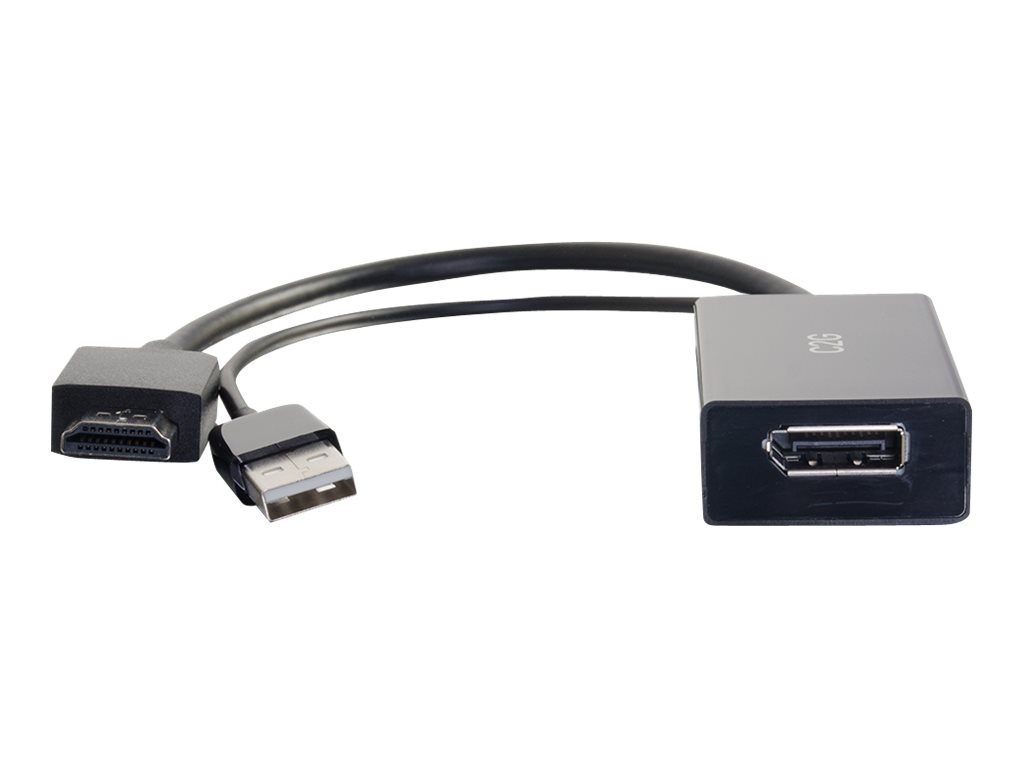 C2G 4K HDMI to DisplayPort Adapter - HDMI to DP Active Video Adapter ...