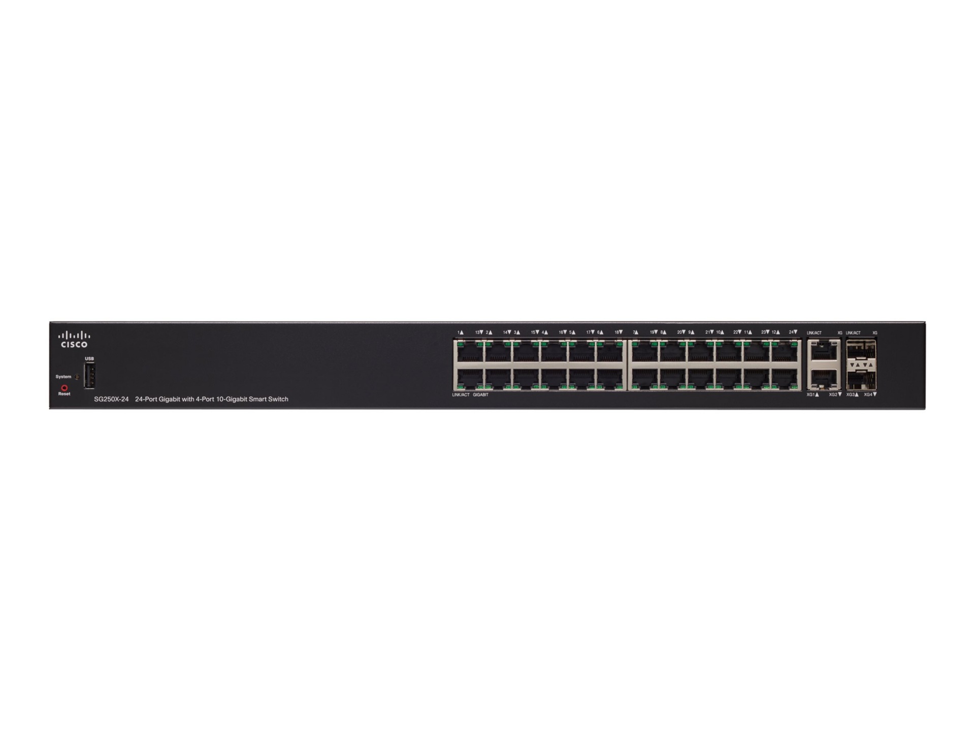 Cisco 250 Series SG250X-24 - switch - 24 ports - smart - rack-mountable ...