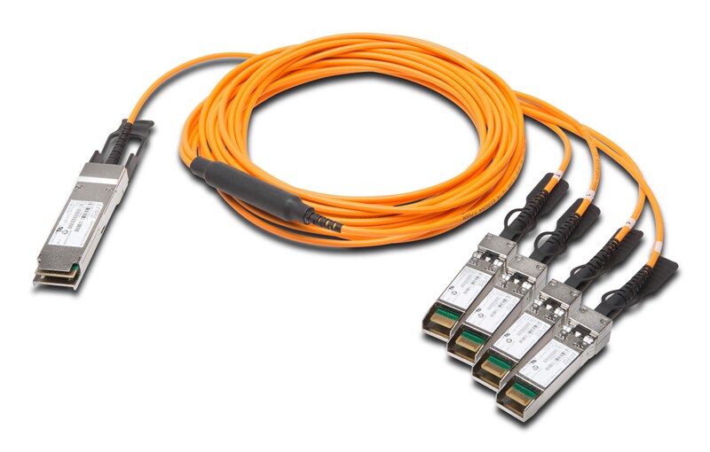 Juniper Networks 40-Gigabit Ethernet Active Optical Breakout Cable - networ - JNP-QSFP-AOCBO-10M ...