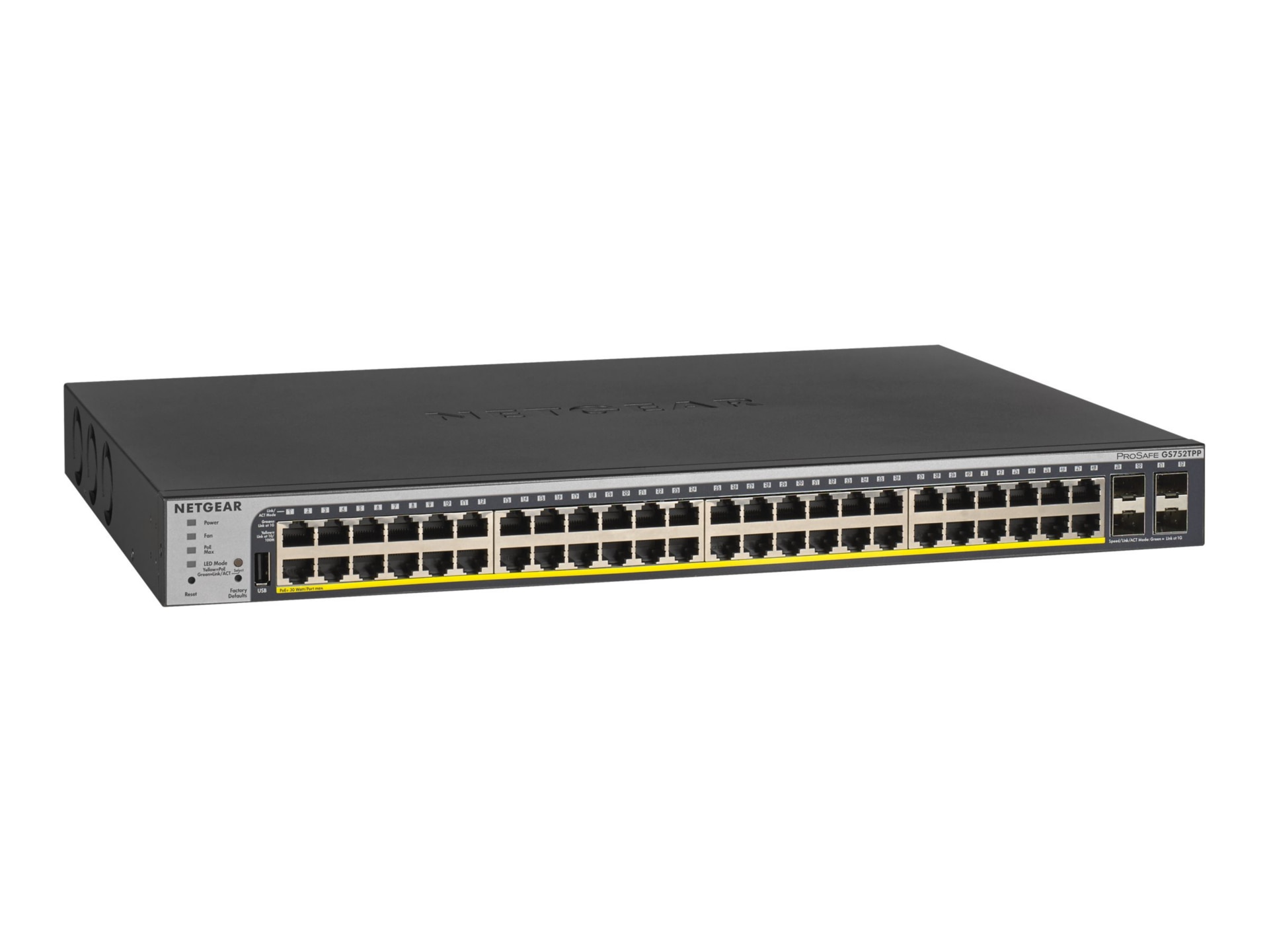 NETGEAR 48-Port GbE PoE+ Smart Managed Pro Switch, 4 SFP, 760W ...